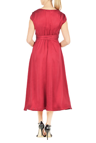 Shop Sand wash silk empire dress | eShakti