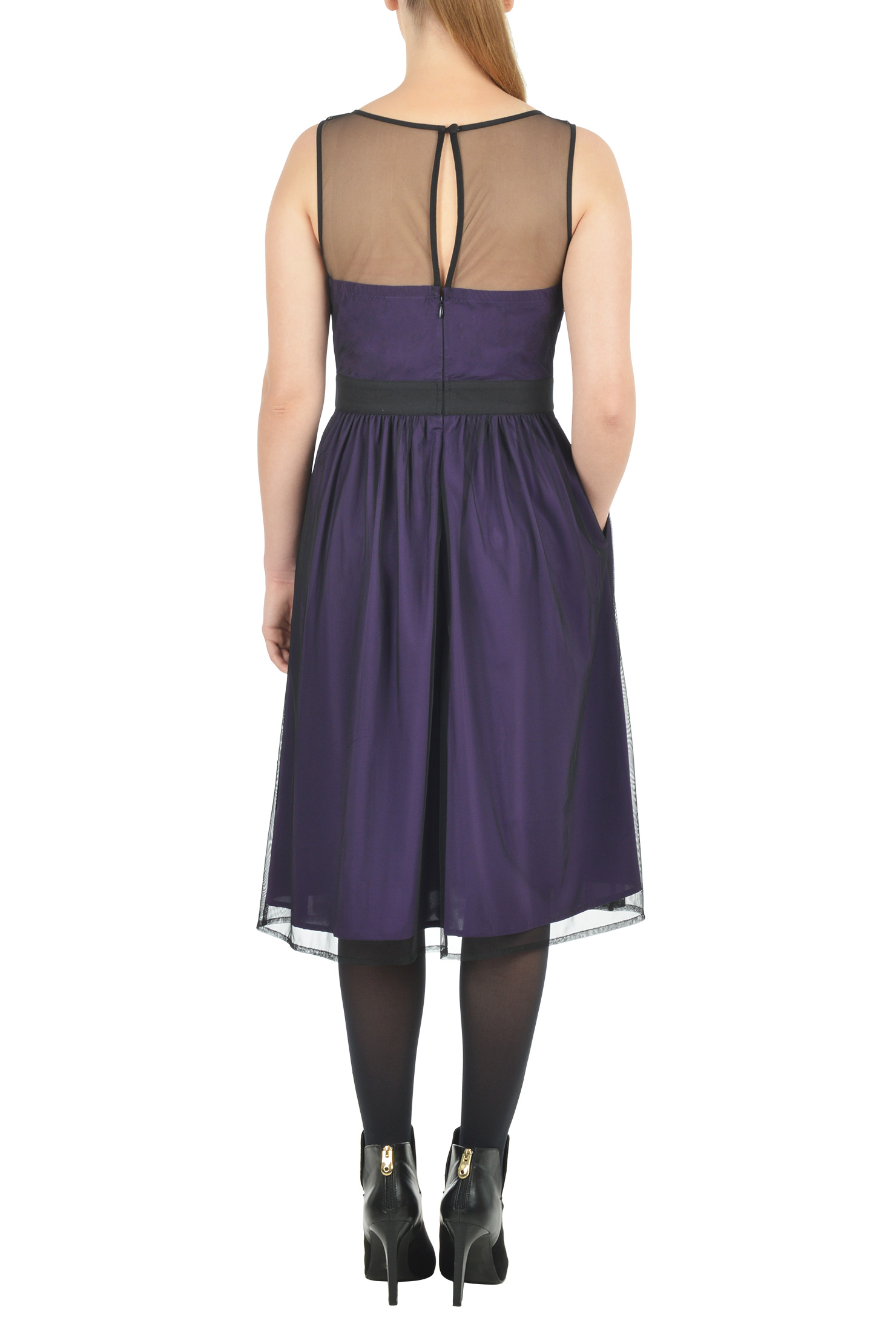 Shop Illusion deer embellished tulle dress | eShakti