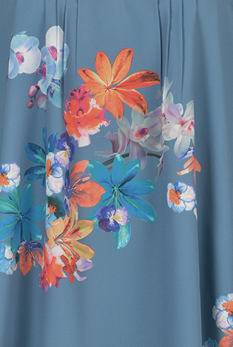 Shop Painted floral split neck tunic | eShakti