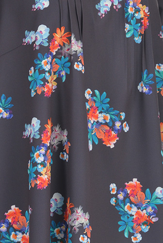 Shop Painted floral split neck tunic | eShakti