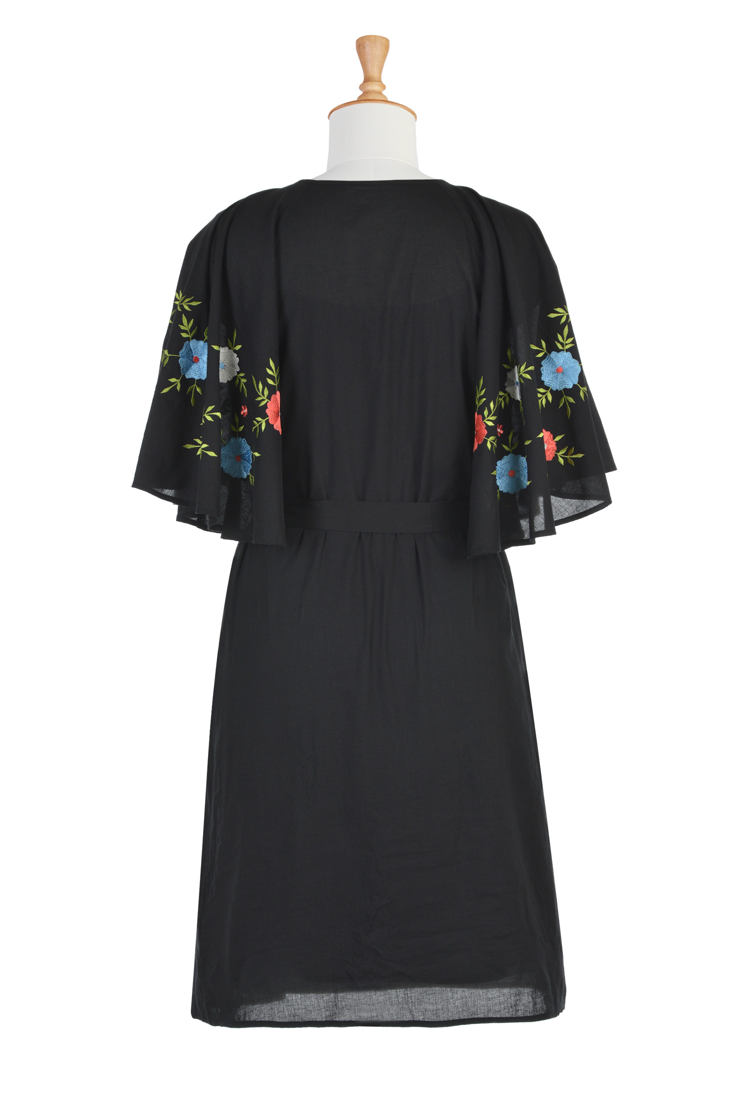 Shop Floral embellished cotton voile dress | eShakti