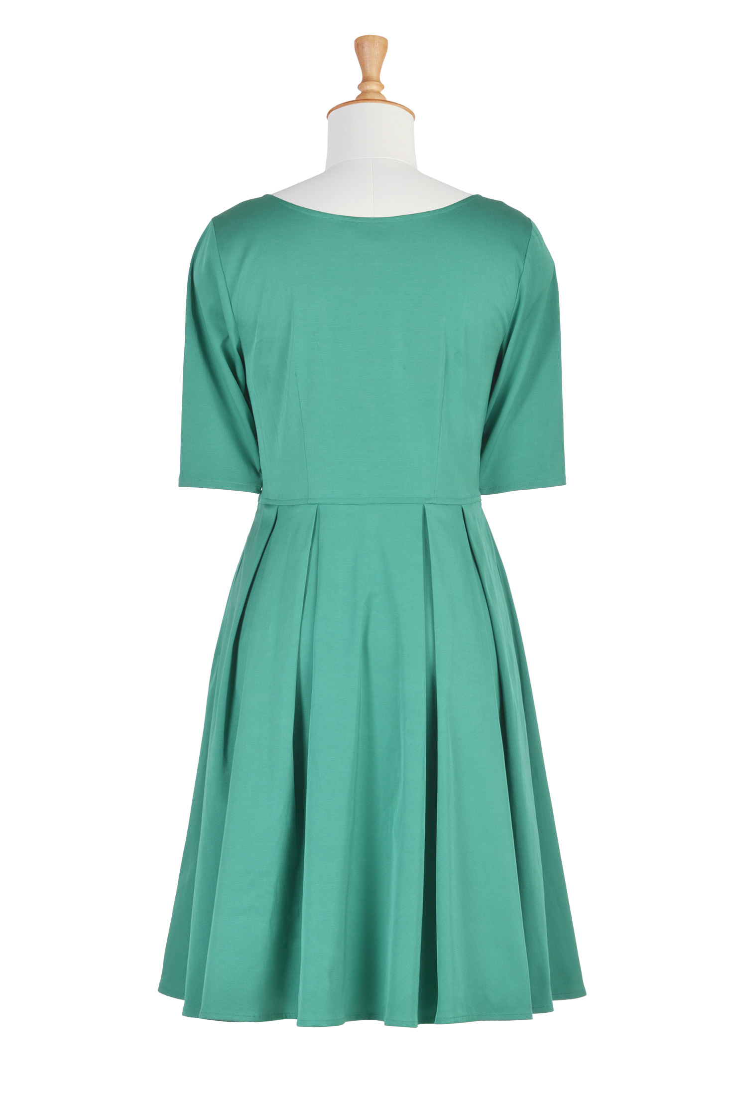 Shop Banded empire waist faille dress | eShakti