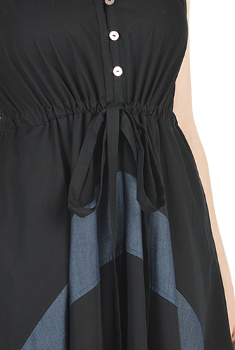 Shop Chevron stripe drawstring maxi dress | eShakti