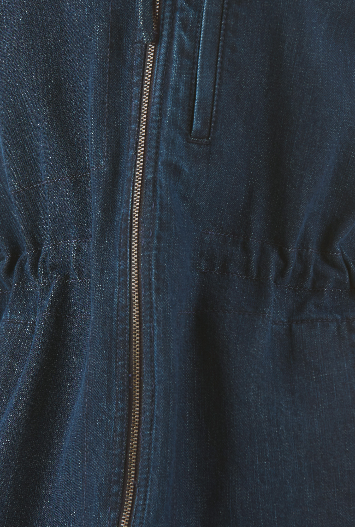 Shop Deep indigo cotton denim utility jacket | eShakti