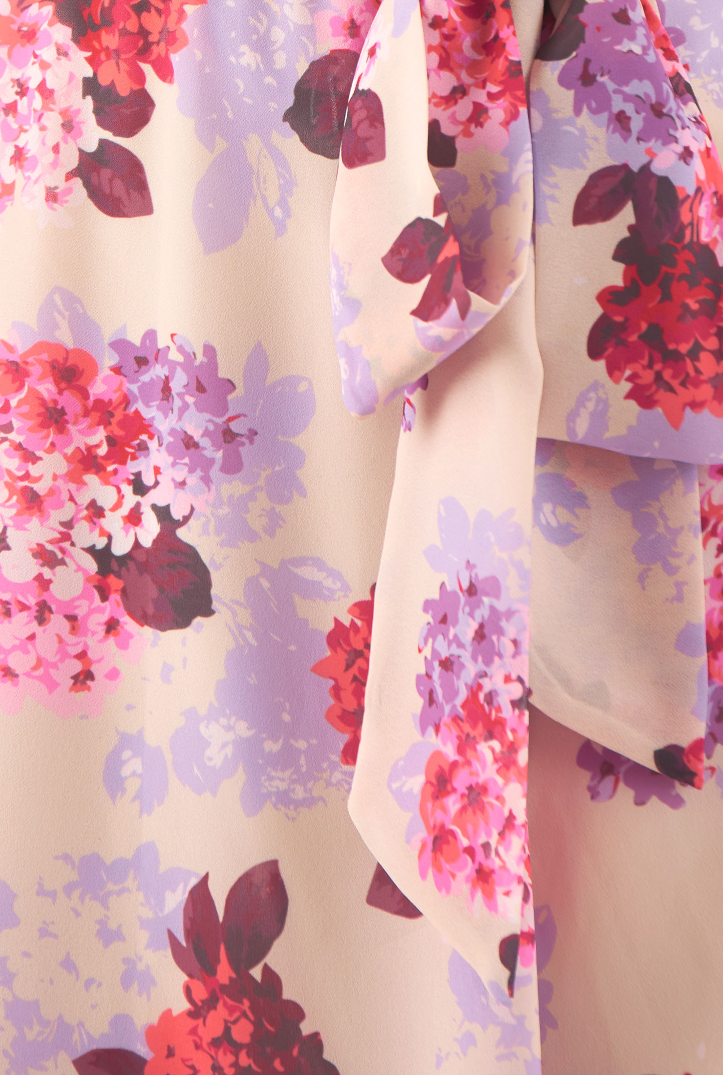 Shop One-shoulder floral print georgette maxi dress | eShakti