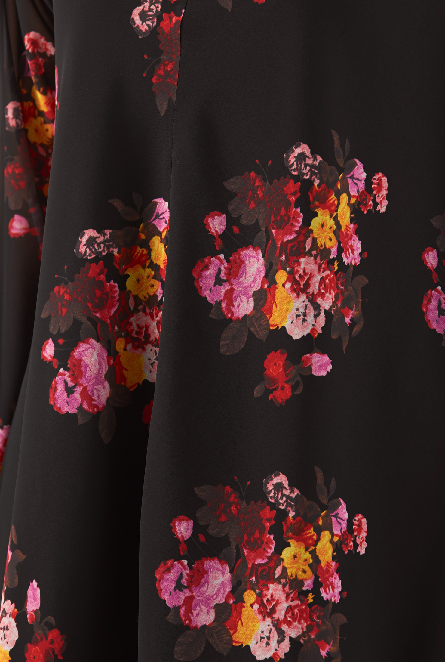 Shop Floral print asymmetric hem georgette tunic | eShakti