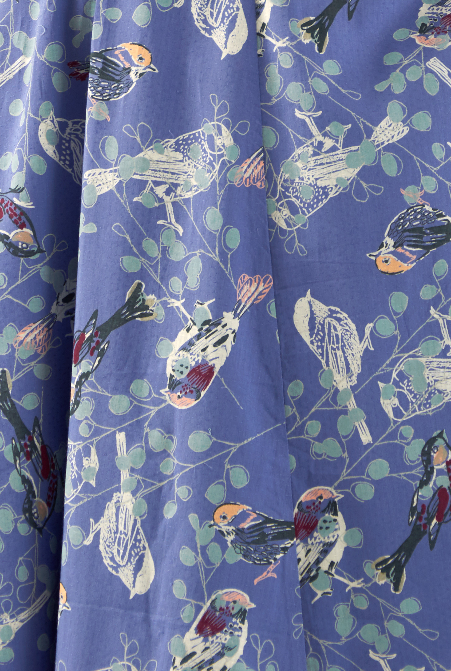 Shop Bird print cotton maxi dress | eShakti