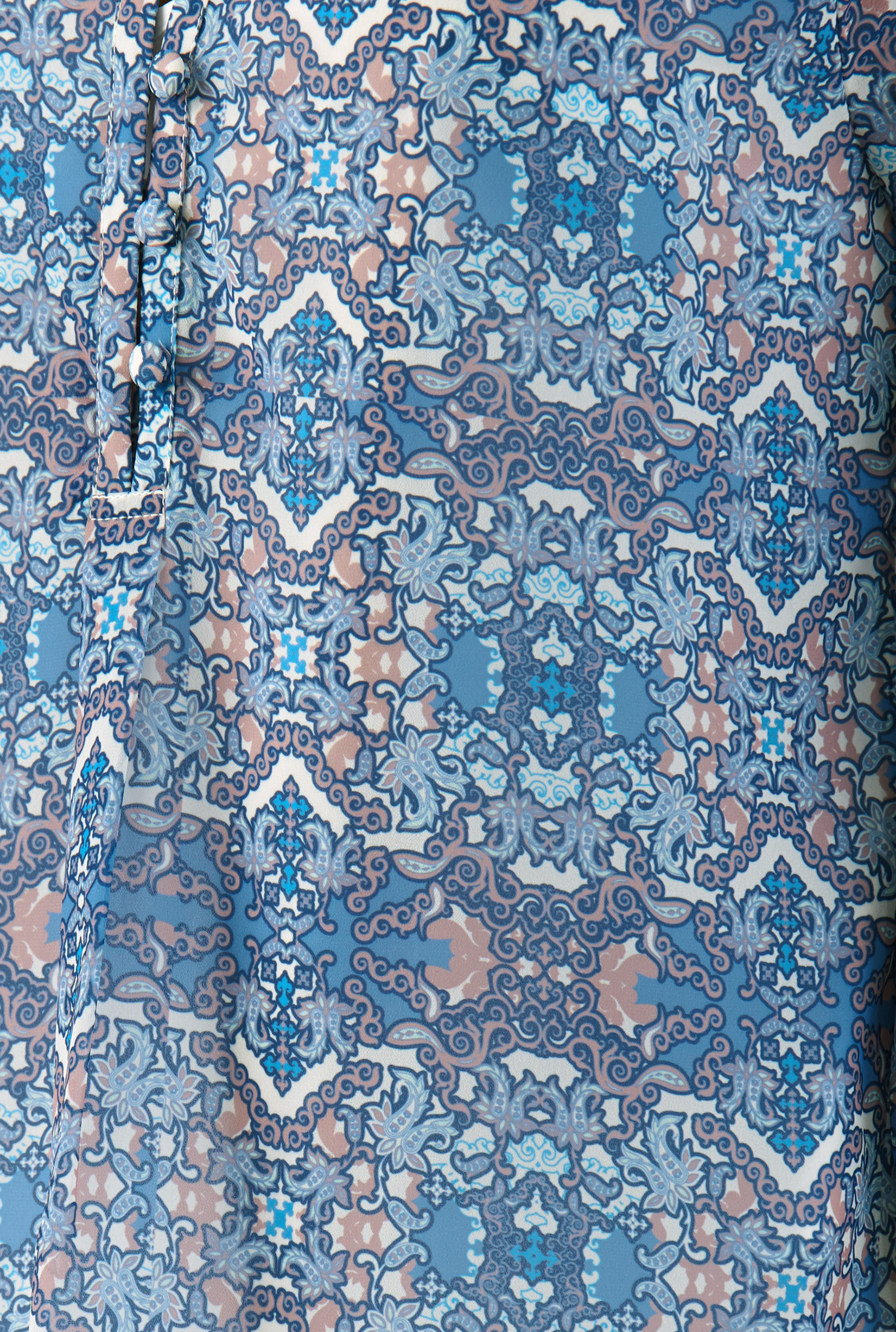 Shop Split neck tile print georgette tunic | eShakti