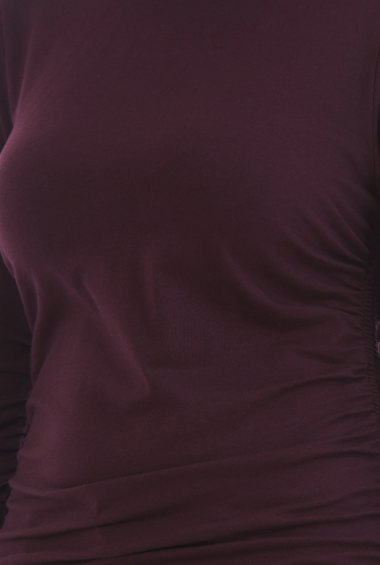 Shop Ruched sleeve cotton knit top | eShakti