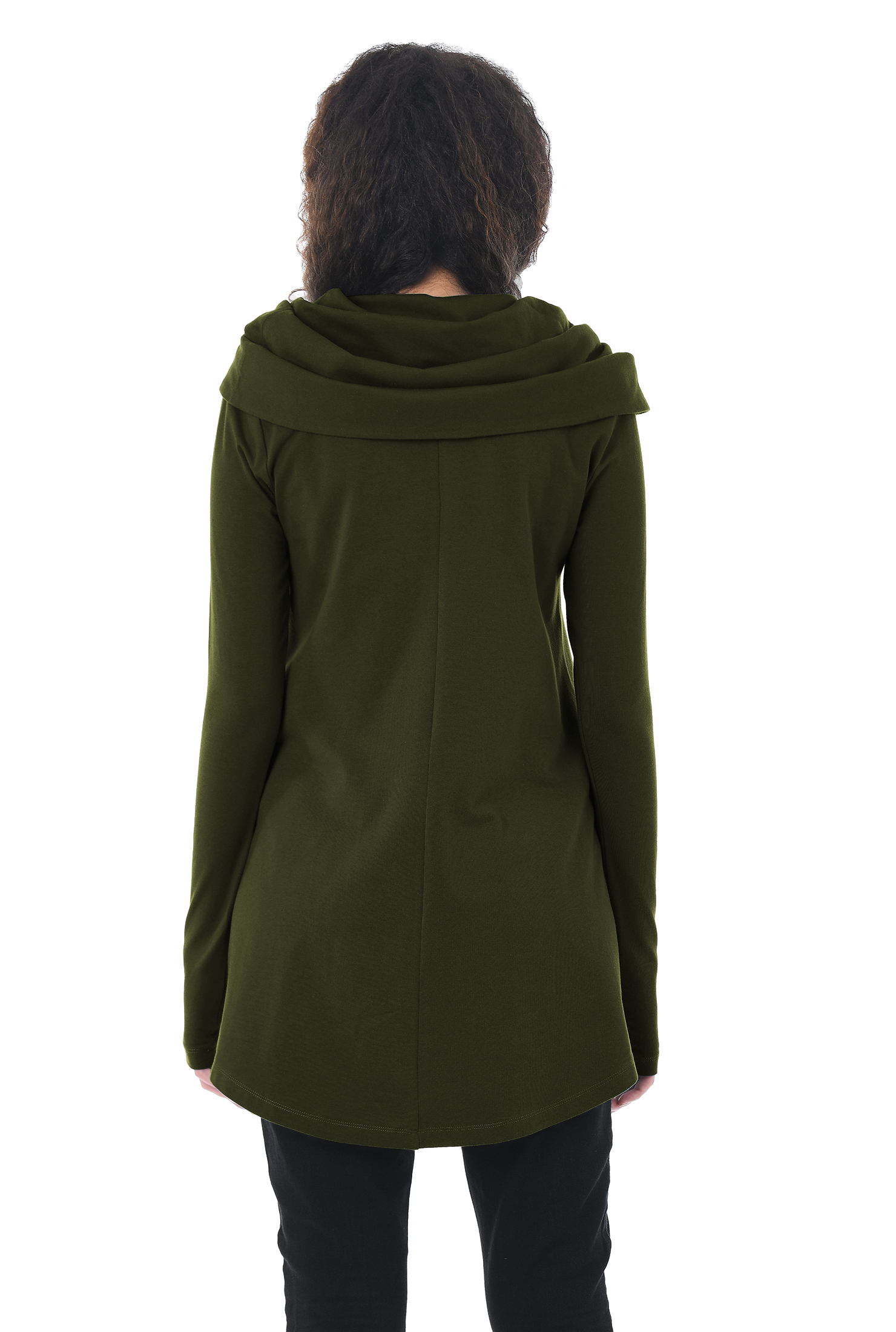 Shop Cowl neck cotton knit top | eShakti