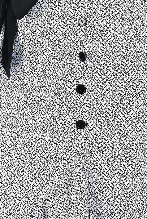 Shop Micro heart print cotton ruffle dress | eShakti