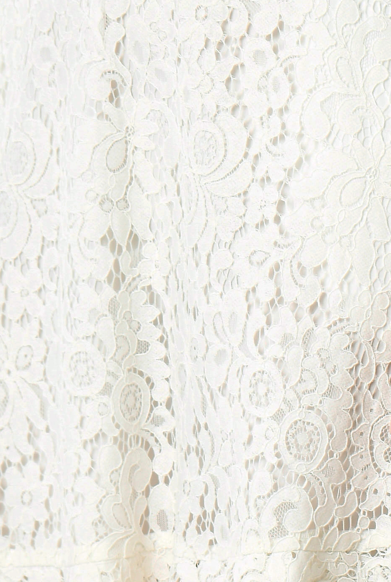 Shop Floral lace ruffle sleeve dress | eShakti