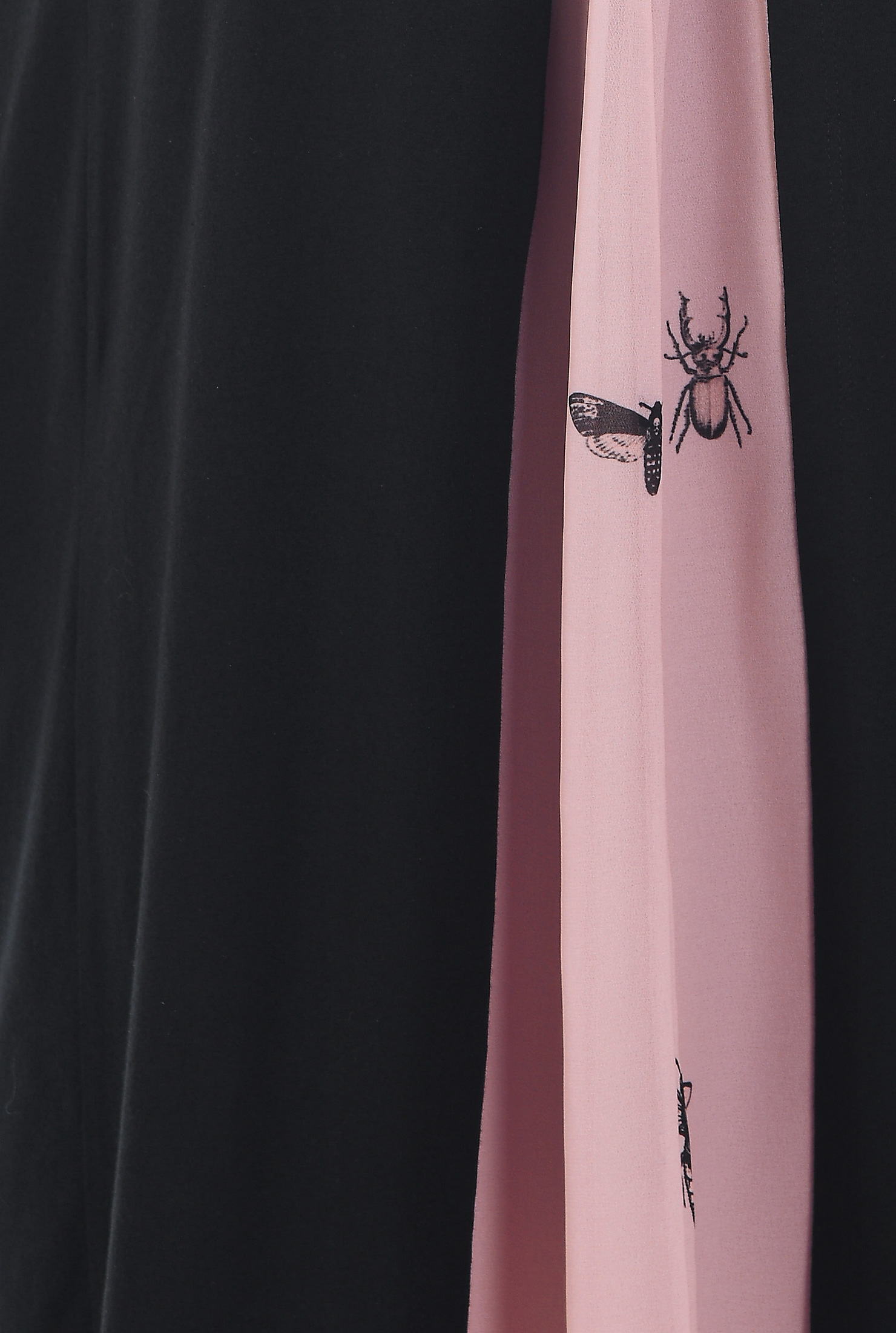 Shop Insect print mixed media two-piece dress | eShakti