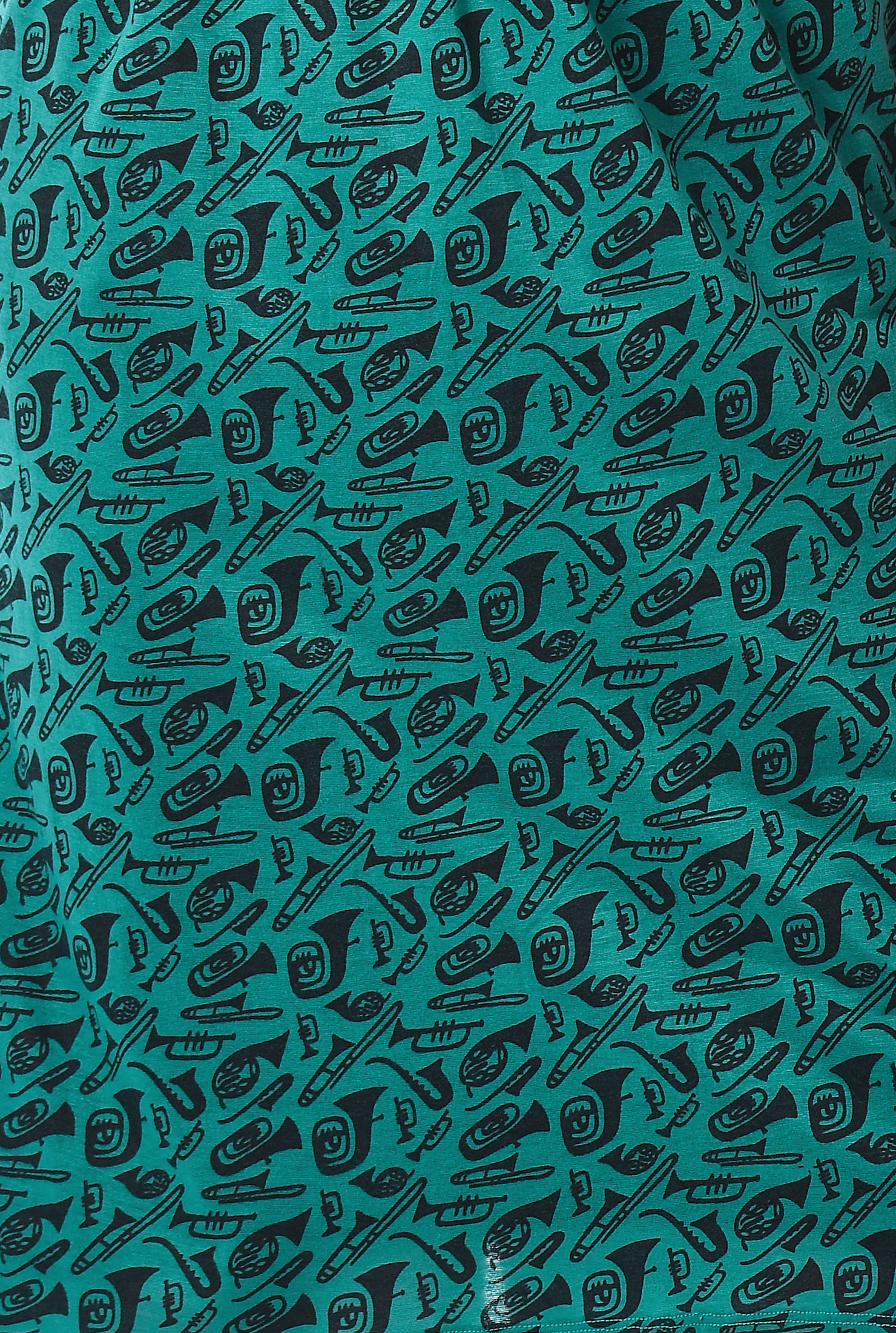 Shop Pleat waist bugle print cotton knit dress | eShakti