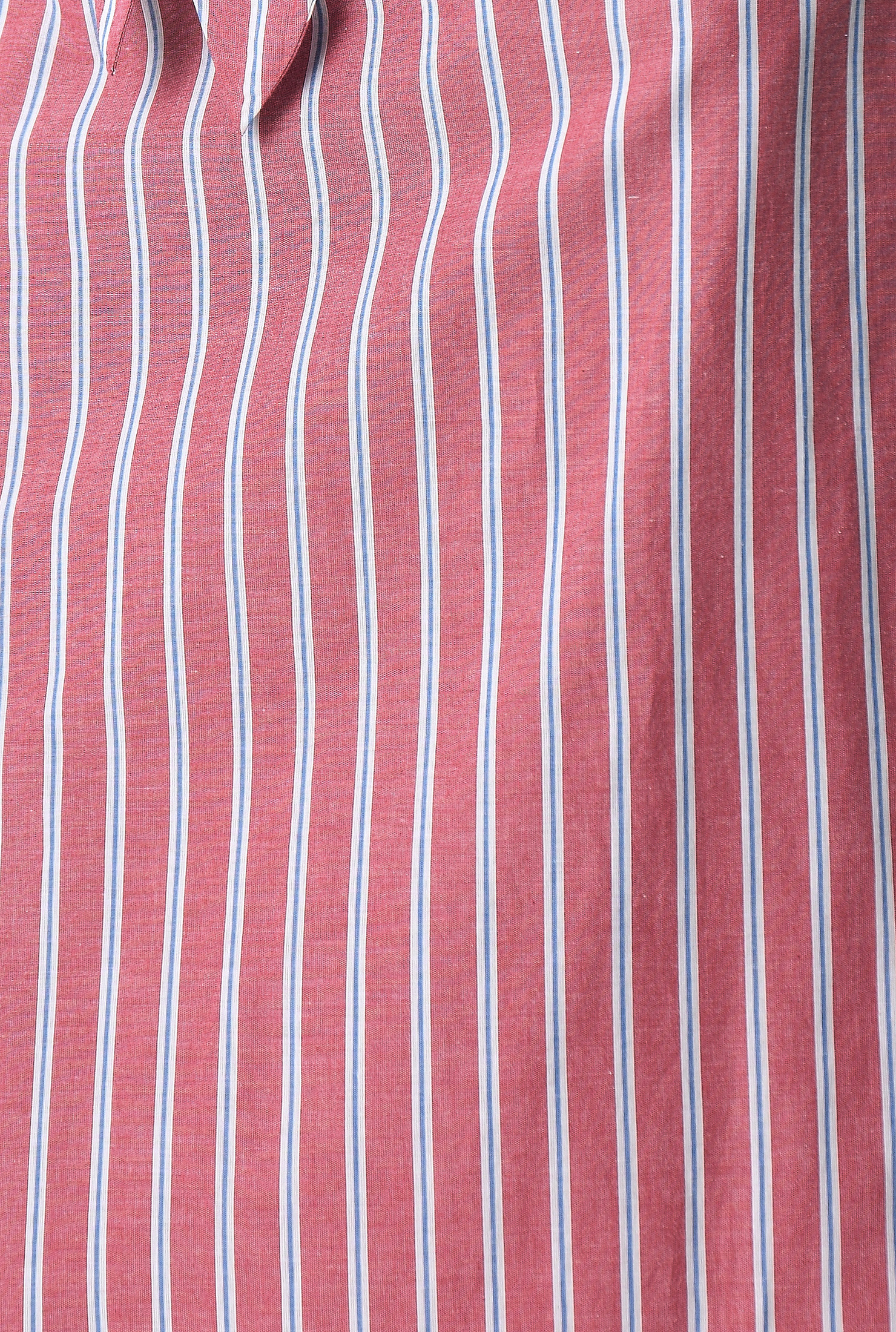 Shop Obi belt stripe cotton shift shirtdress | eShakti