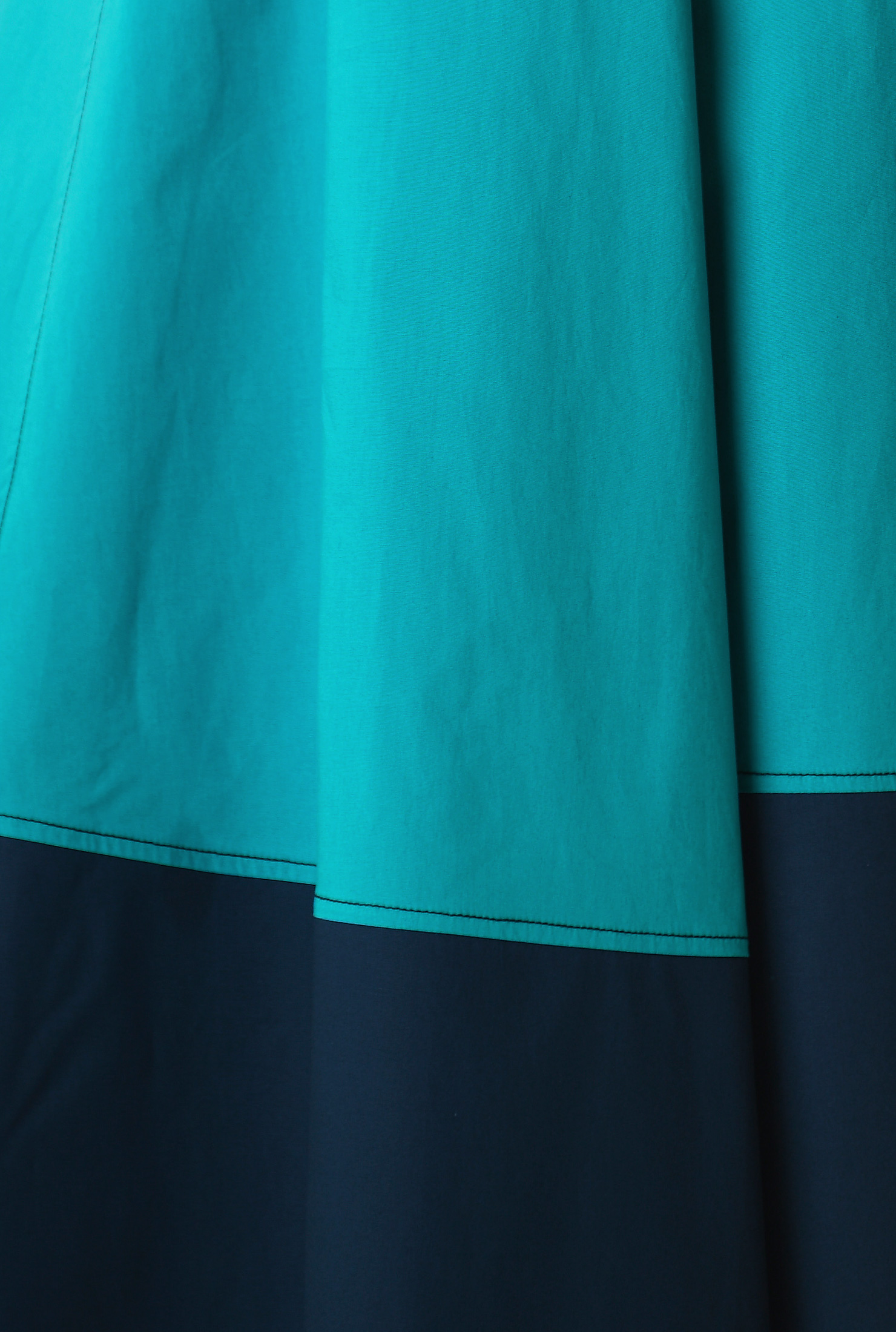 Shop Asymmetric colorblock hem poplin wrap dress | eShakti