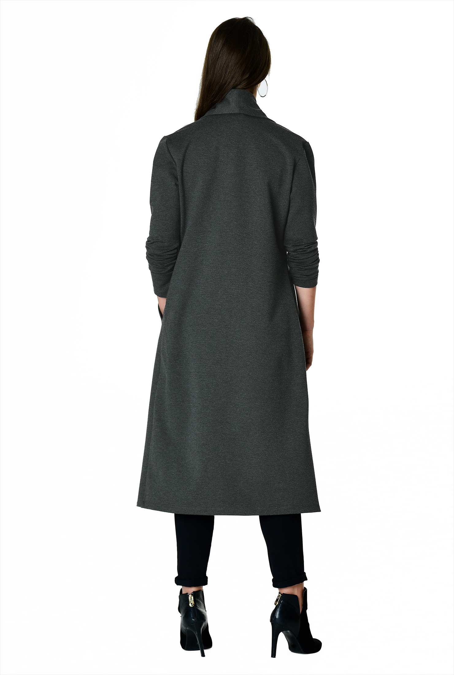 Shop Wing lapel ponte knit jacket | eShakti