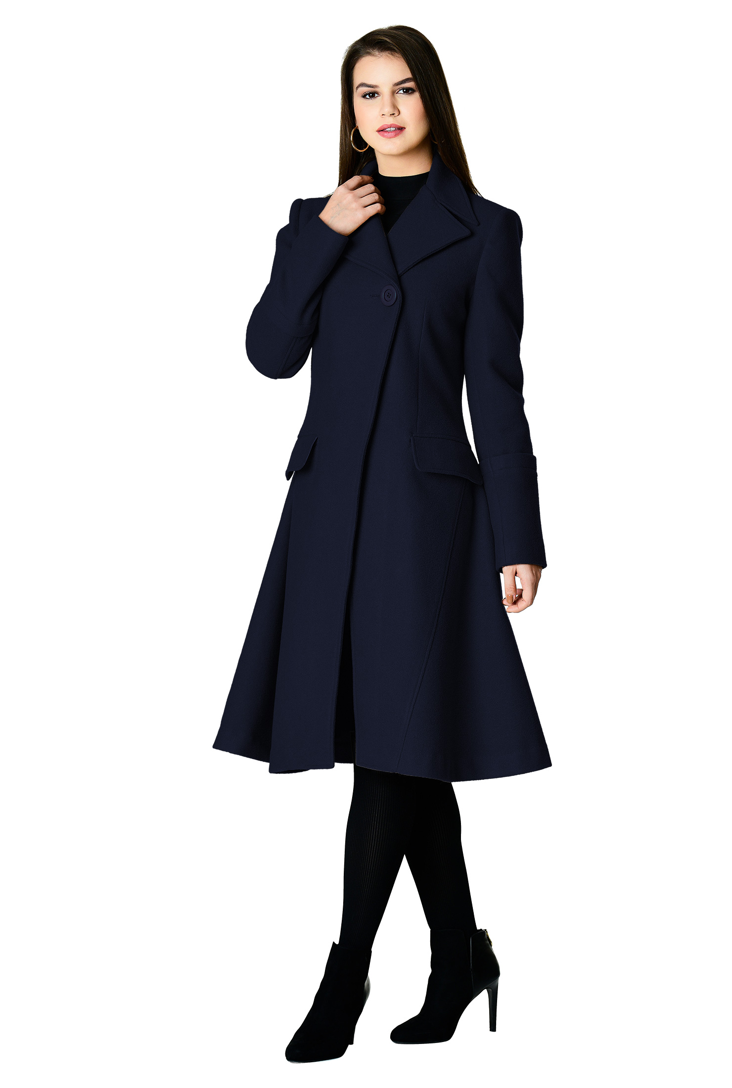 Shop Wool blend classic frock coat | eShakti