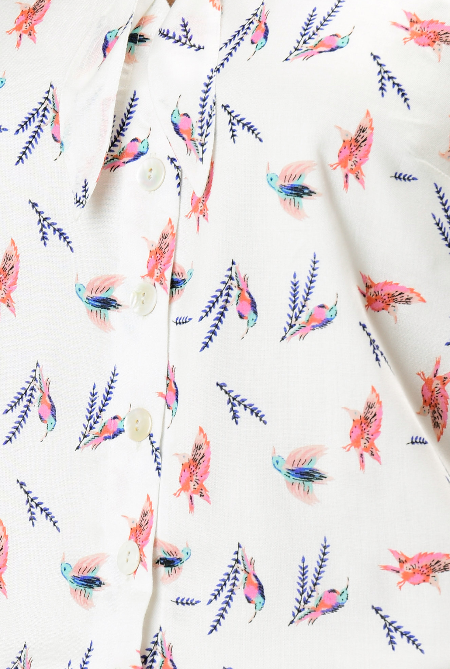 Shop Tie neck bird print blouse | eShakti