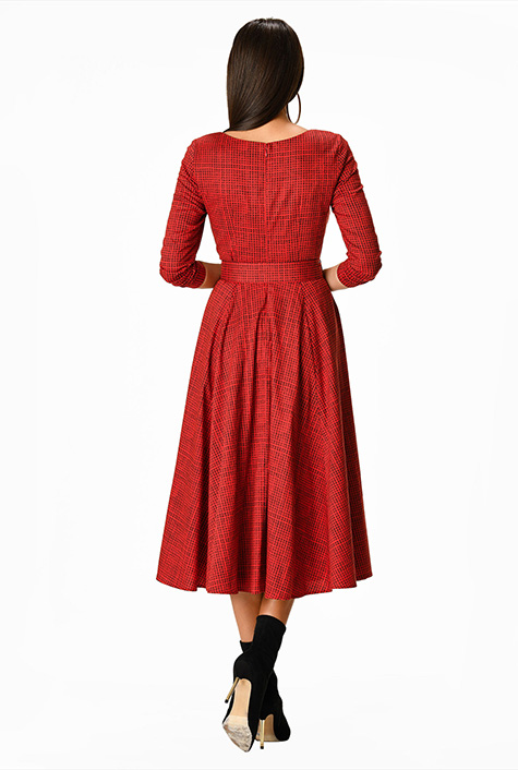 Shop Graphic print cotton sweetheart dress | eShakti