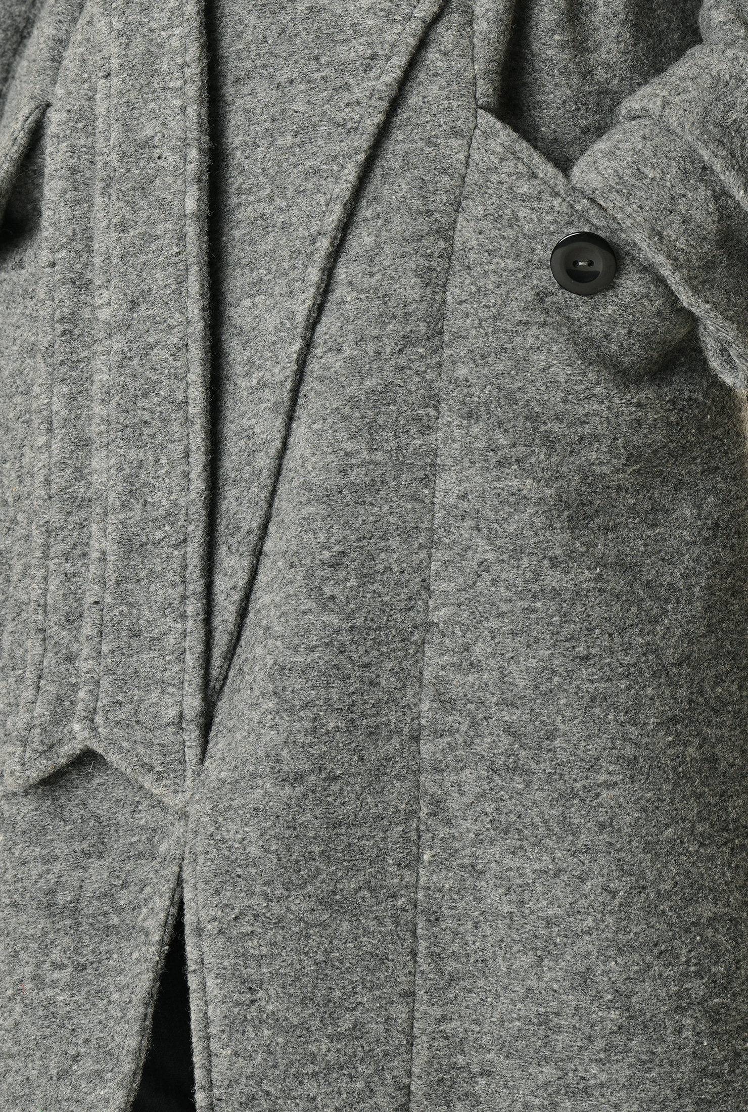 Shop Asymmetric front button wool blend sash tie coat | eShakti