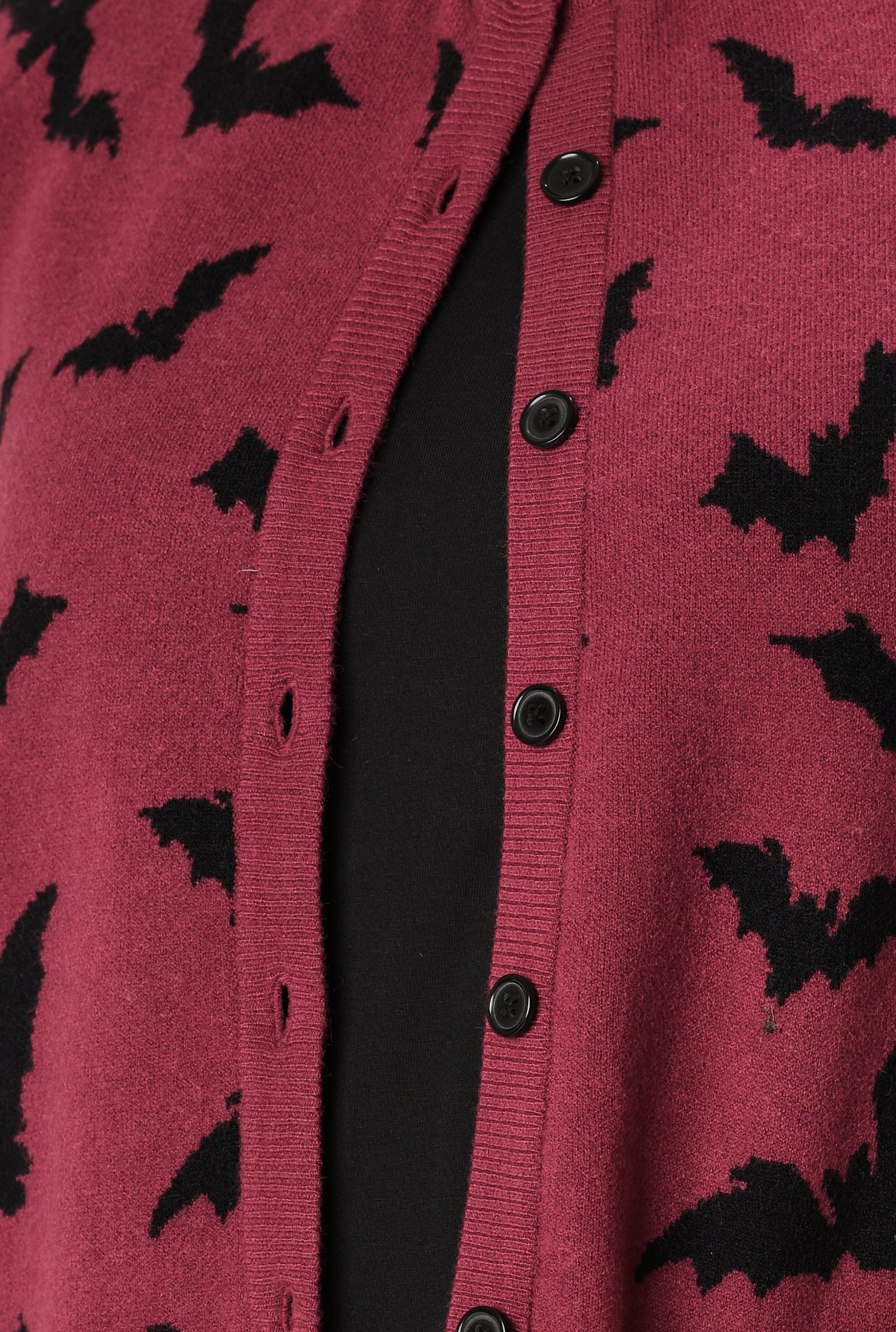 Shop Bat jacquard sweater knit cardigan | eShakti