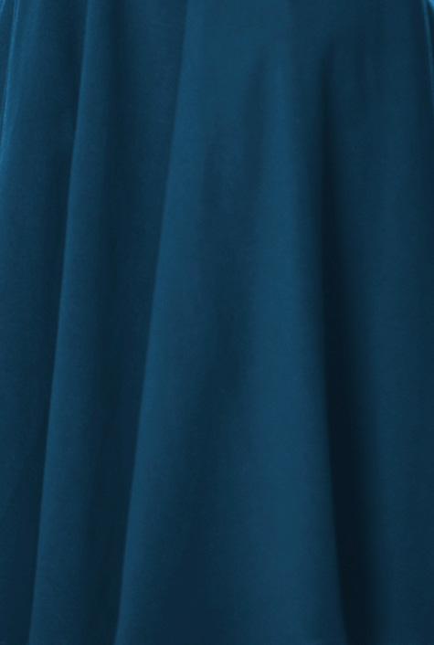 Shop Sweetheart cotton knit fit-and-flare dress | eShakti