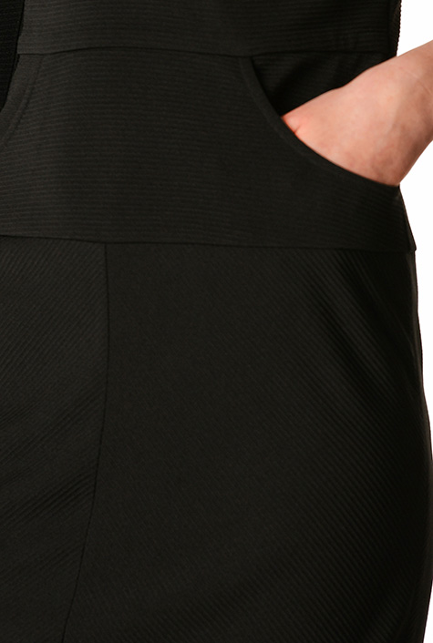 Shop Ottoman rib knit sheath dress | eShakti