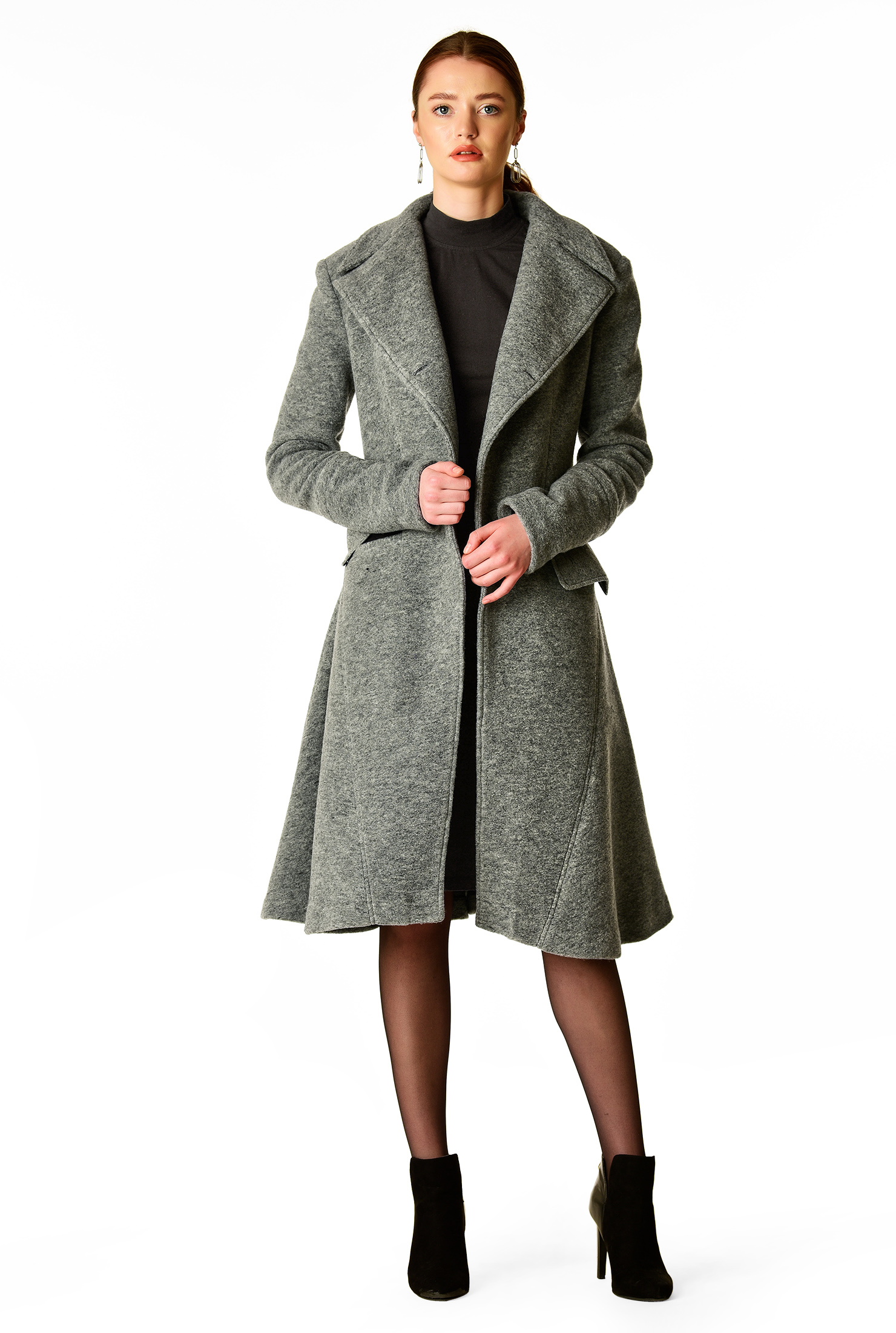 Shop Classic wool blend frock coat | eShakti