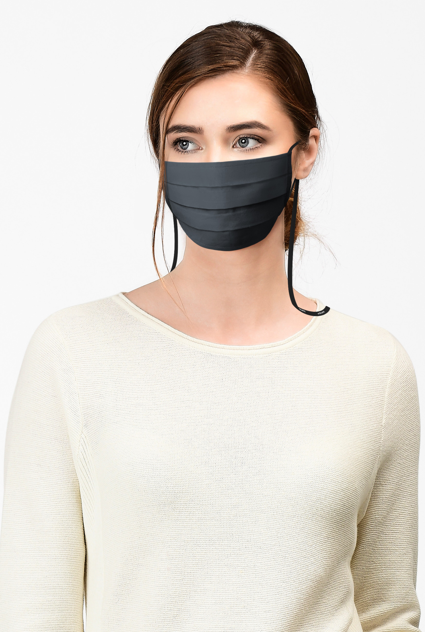 Shop Cotton poplin pleated face mask | eShakti