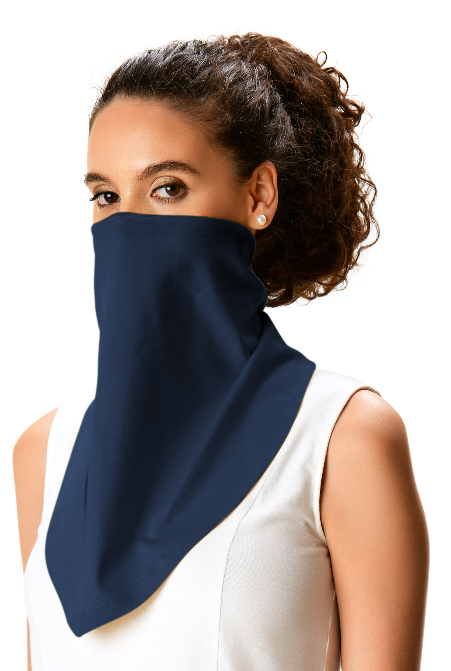 Shop Cotton jersey knit tubular scarf mask | eShakti