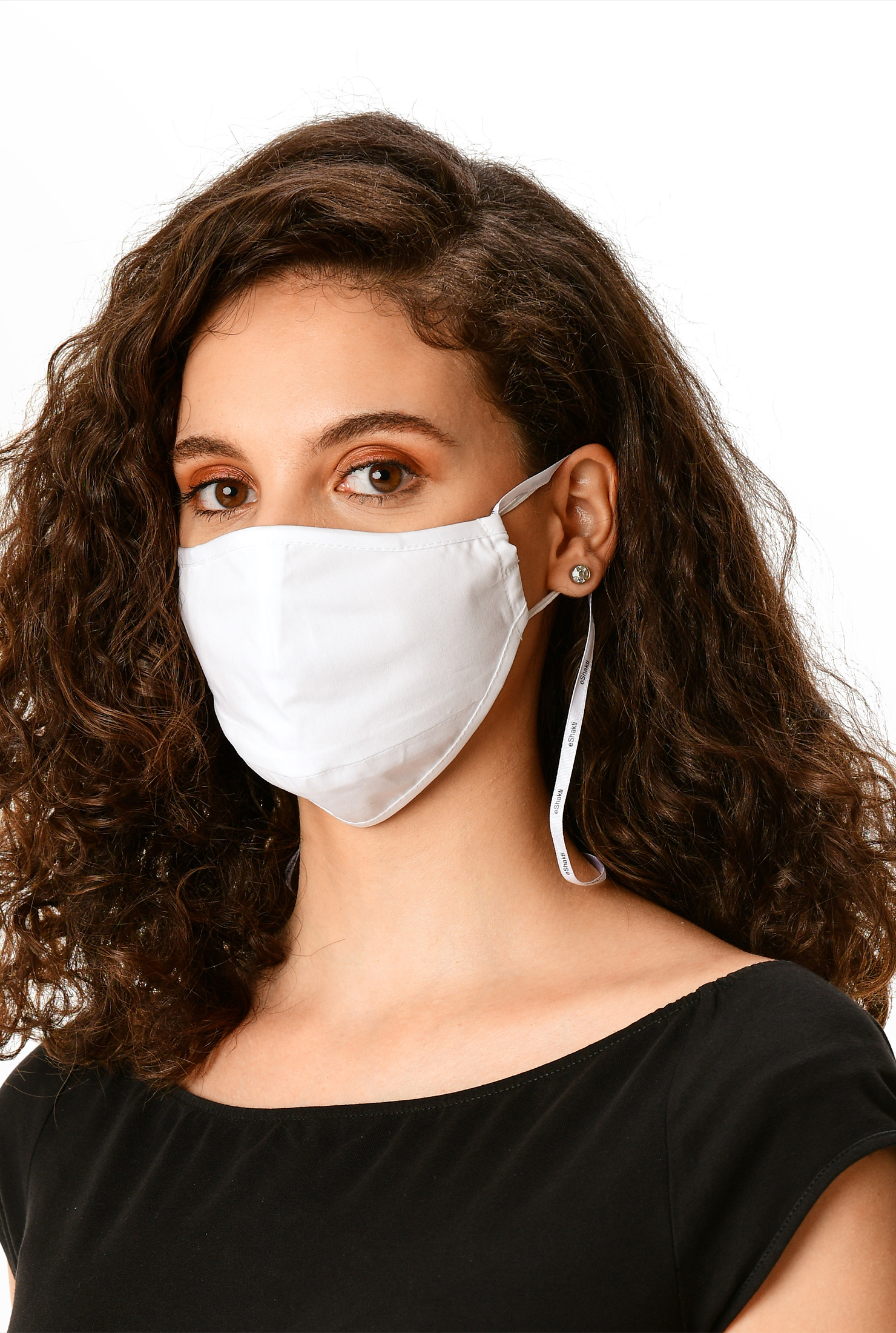 Shop Cotton poplin shaped face mask | eShakti