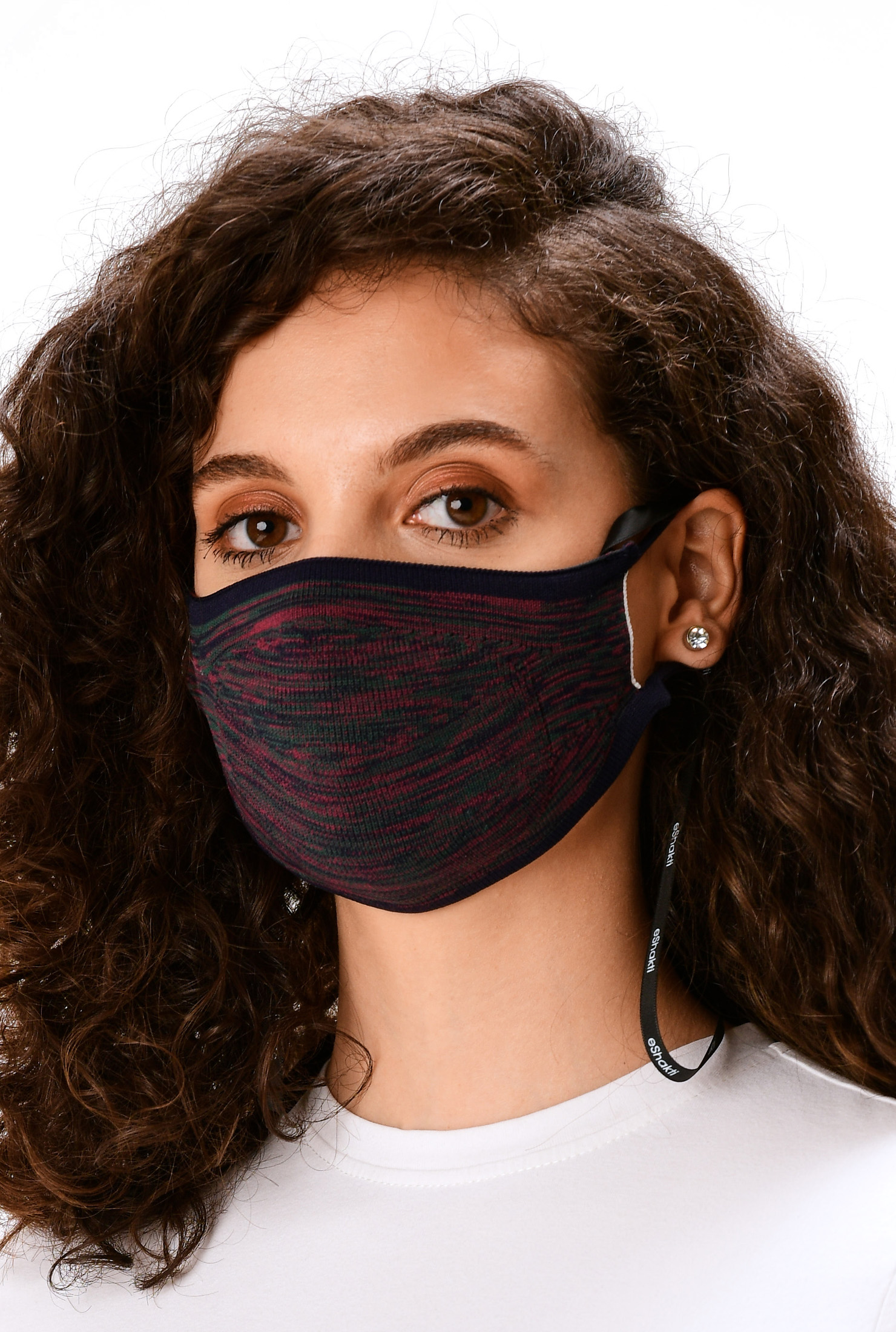 Shop Two layer graphic knitted face mask | eShakti