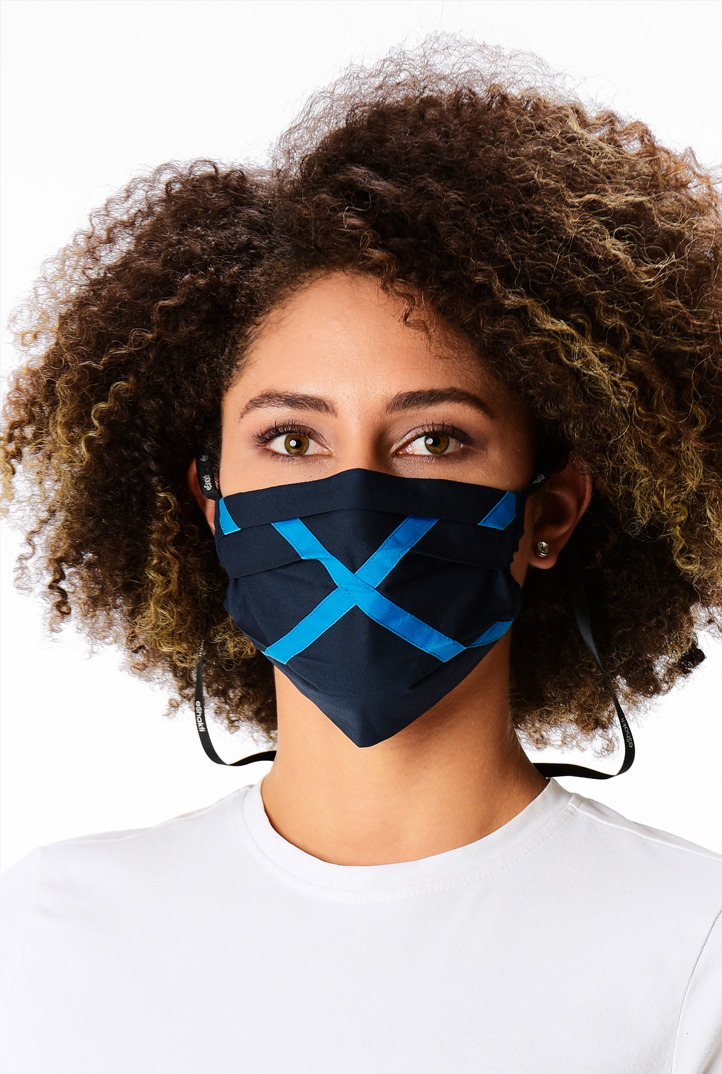 Shop Colorblock cotton poplin face mask | eShakti