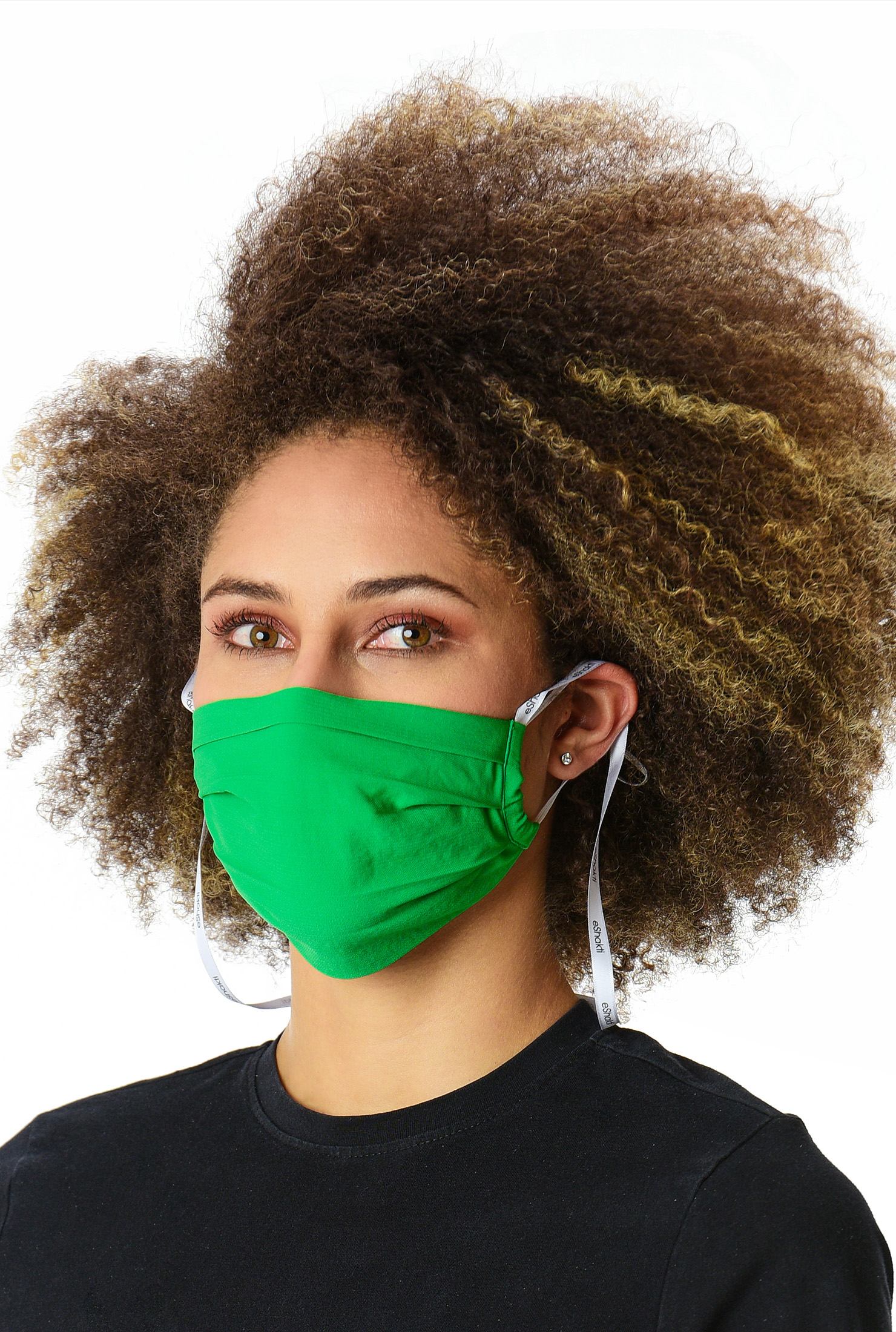 Shop Crepe twill pleated face mask | eShakti