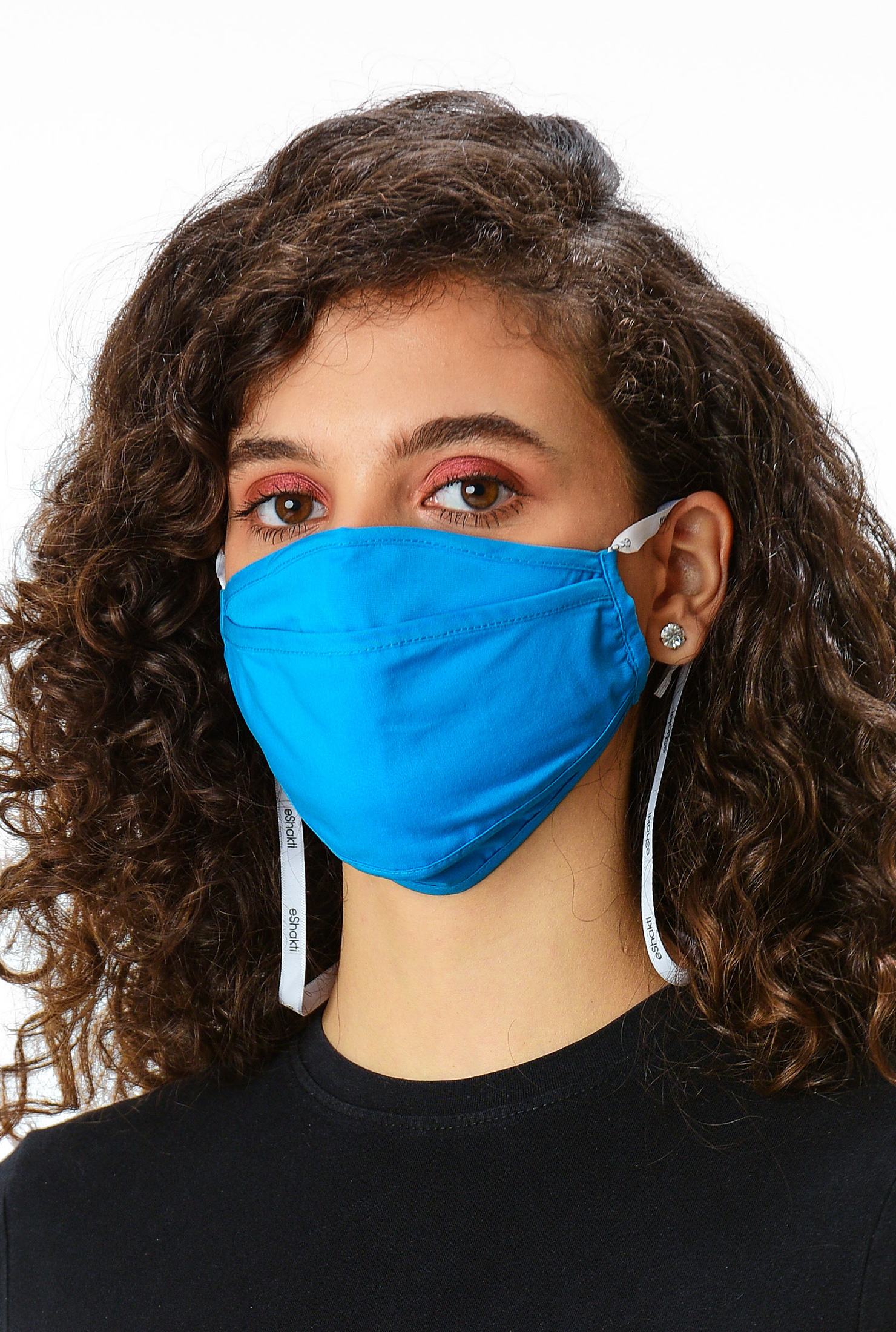 Shop Cotton poplin shaped seam face mask | eShakti