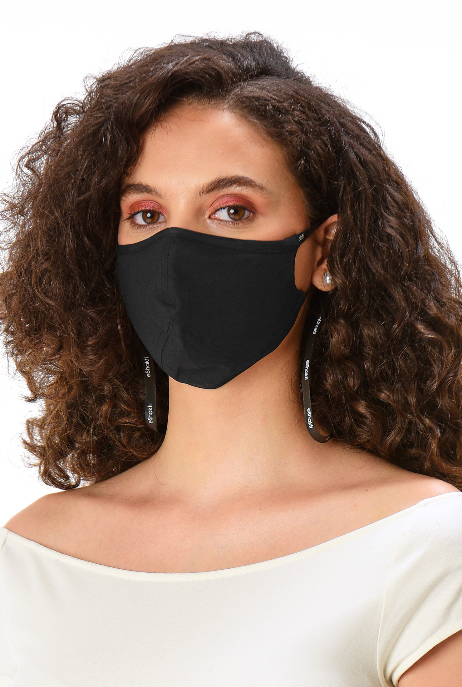 Shop Cotton poplin shaped face mask | eShakti