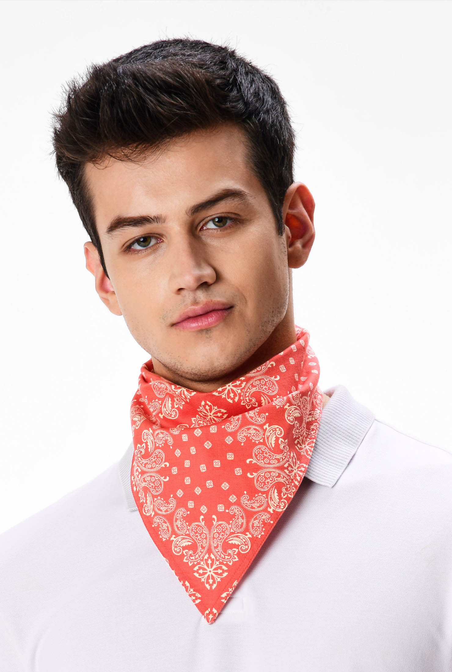 Shop Paisley print cotton mens scarf mask | eShakti