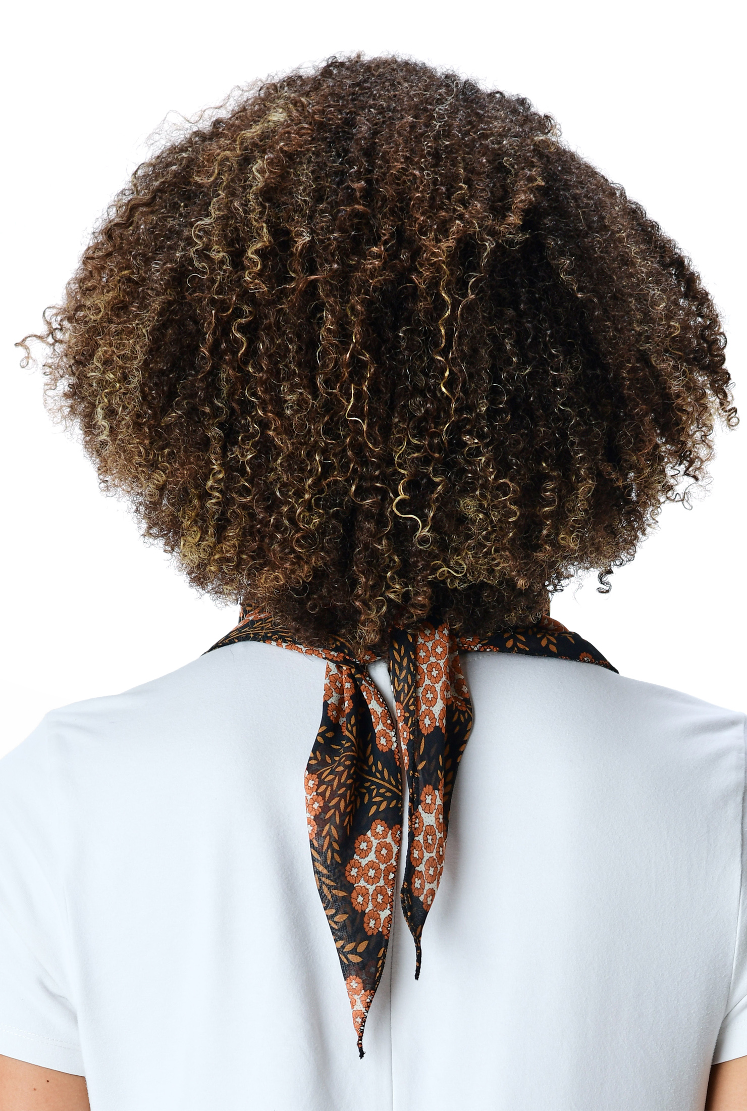 Shop Floral print georgette scarf mask | eShakti