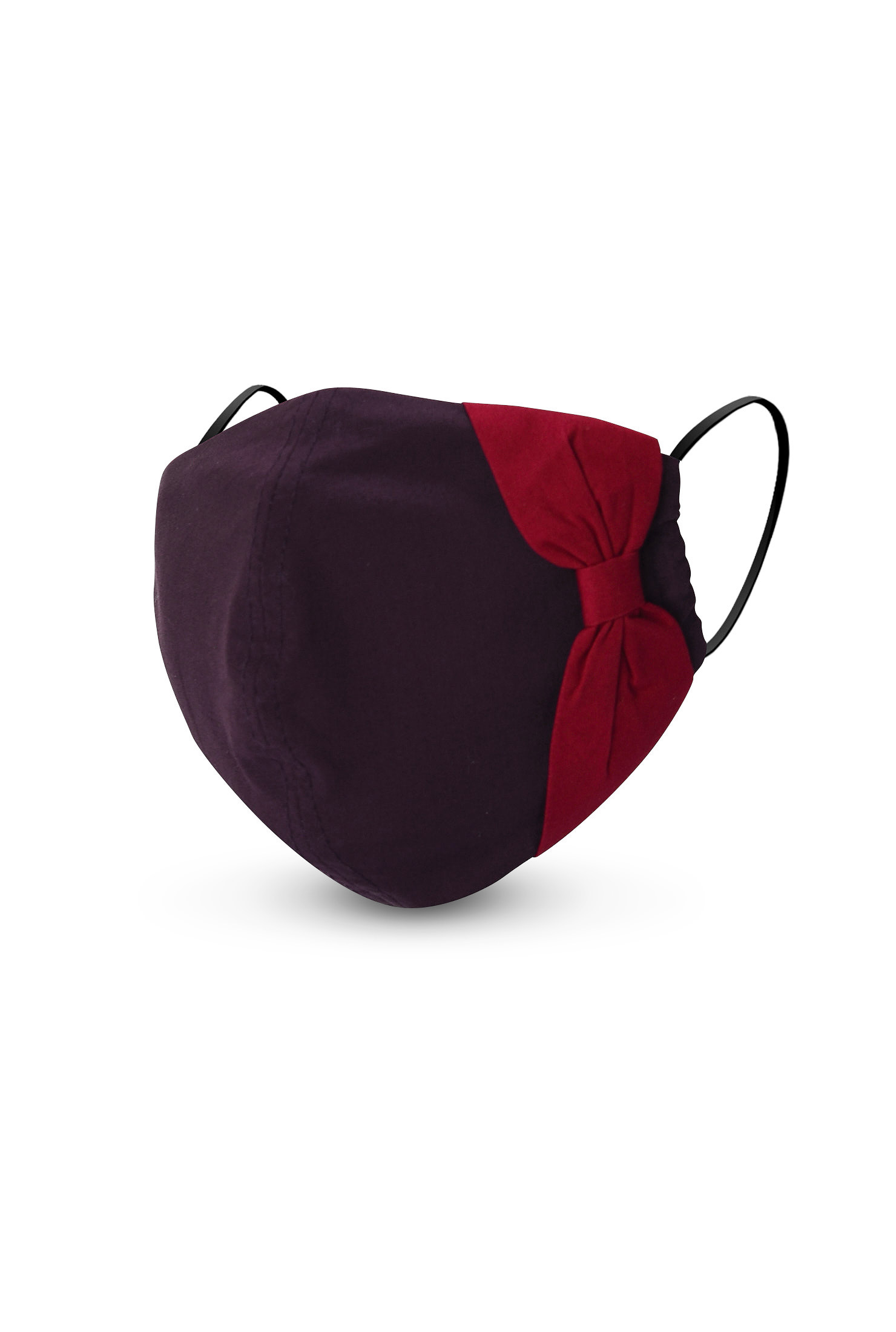 Shop Bow-tie colorblock cotton poplin shaped kids face mask | eShakti