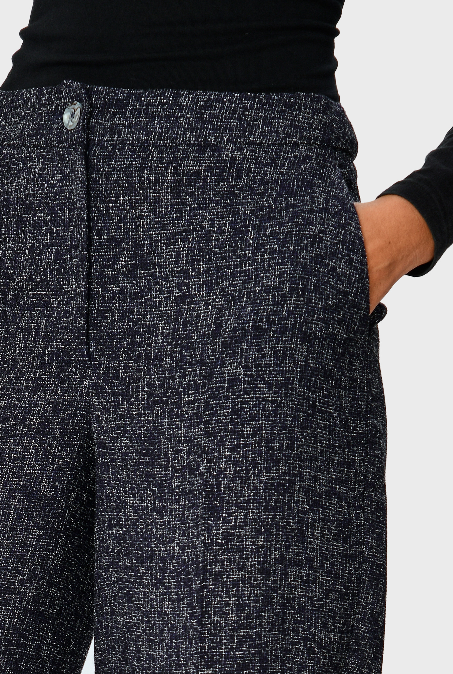 Shop Wide leg cross hatch suiting pants | eShakti