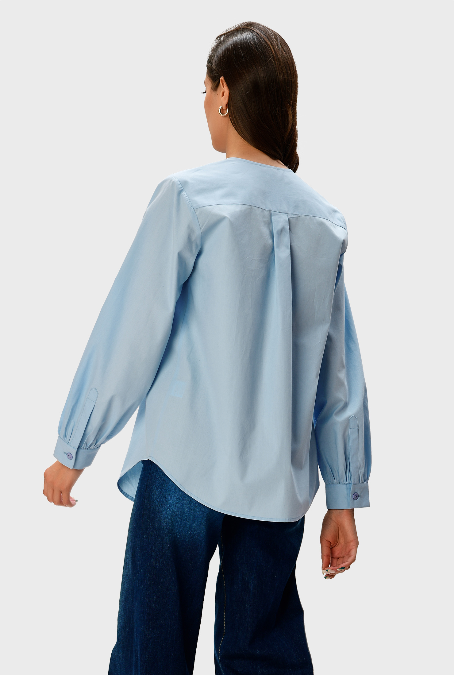 Shop Easy cotton sateen shirt | eShakti