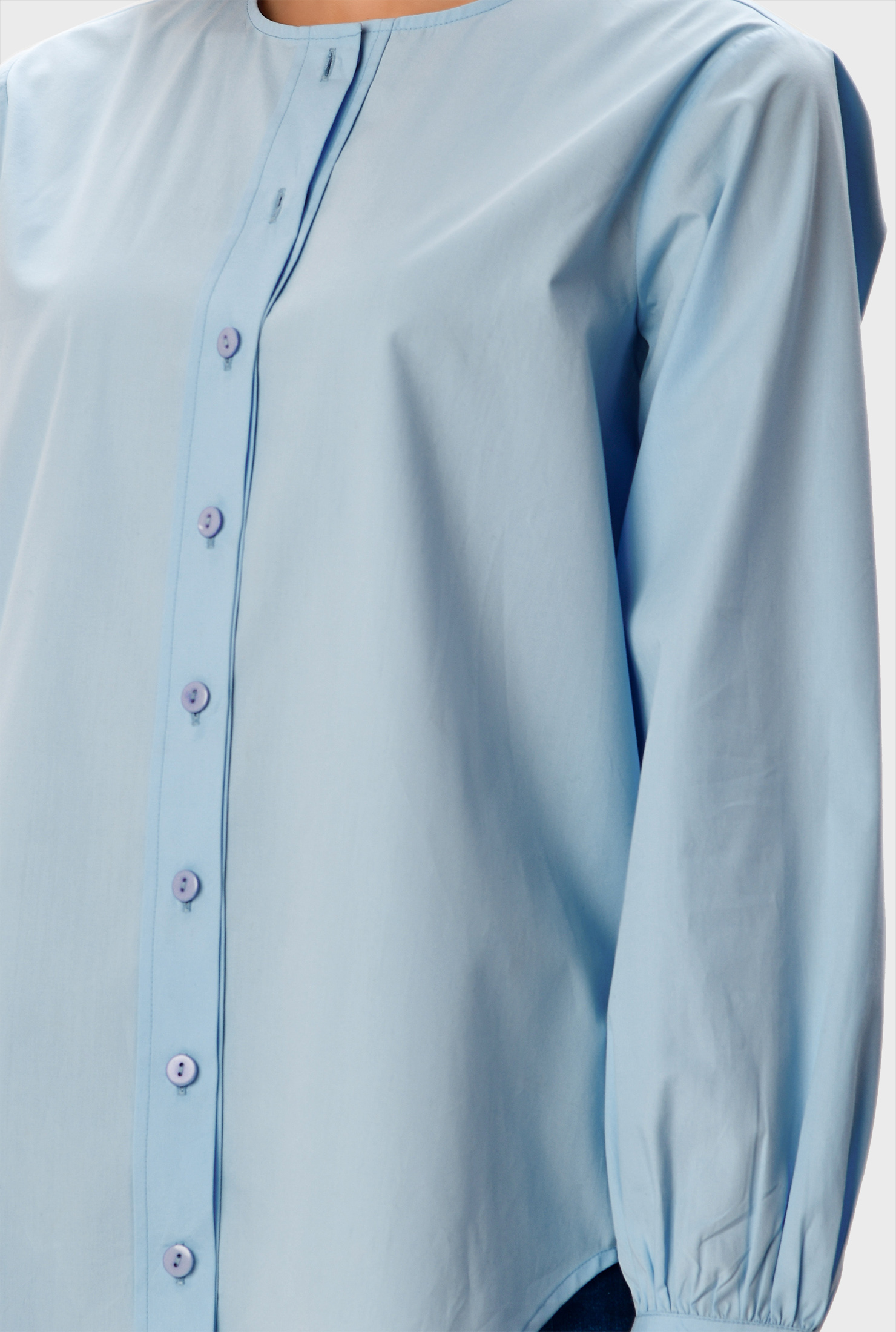 Shop Easy cotton sateen shirt | eShakti