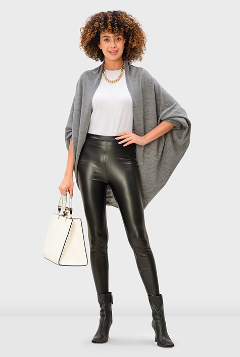 Shop Superfine merino wool circle cardigan | eShakti