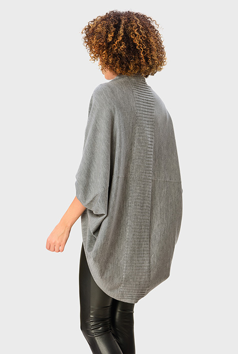Shop Superfine merino wool circle cardigan | eShakti